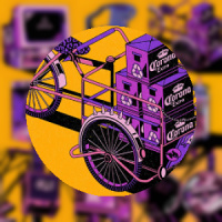 2048 Yellow Vaporwave