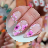 2048 Nail Art Flowers