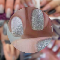 2048 Nail Art Silver